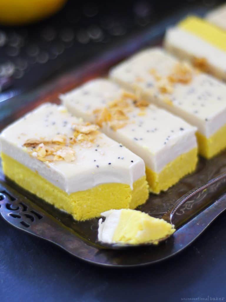 Ginger Turmeric Lemon Cream Bars Recipe