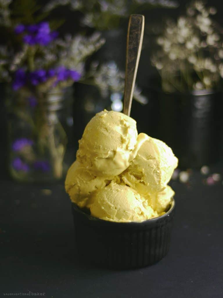 Vegan Mango Pineapple Ginger Turmeric Ice Cream
