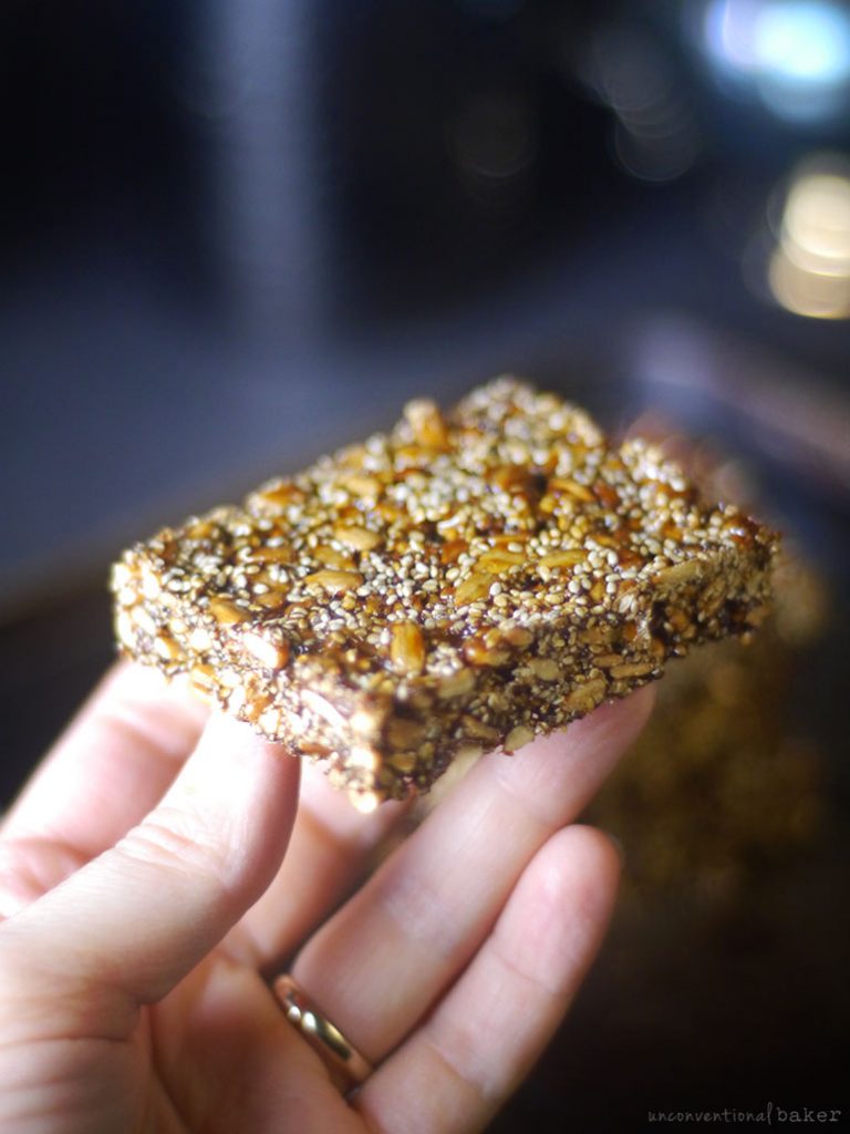 Sunflower and Chia Seed Bars (Gluten-Free, Vegan, Paleo)