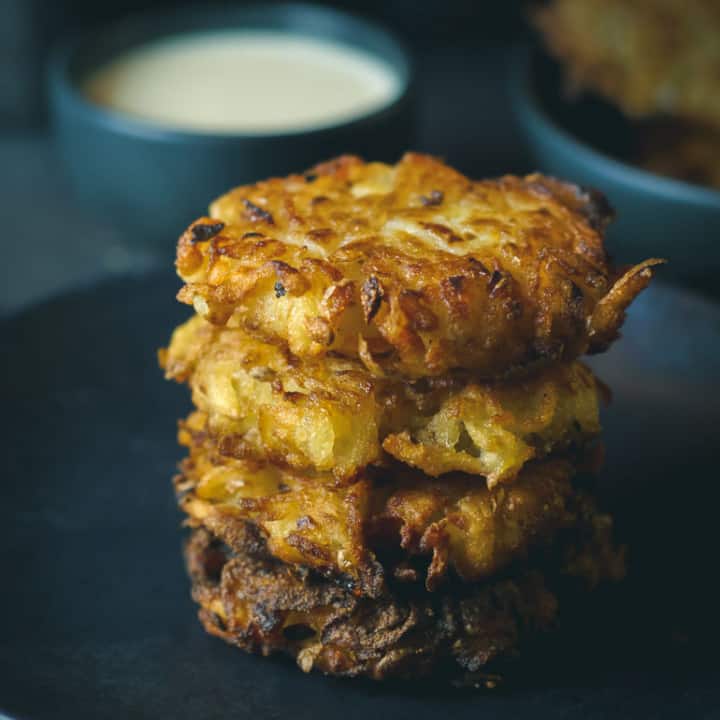 Vegan Hash Browns (Gluten-Free Recipe with Baked Oil-Free Option)