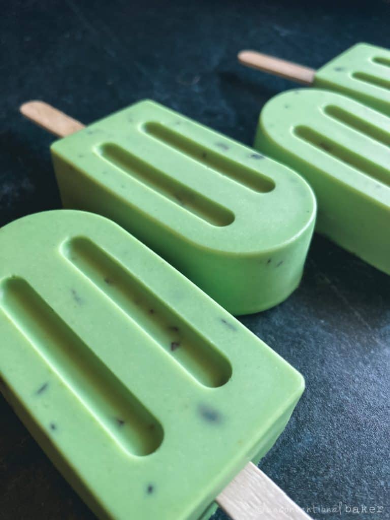 Mint Chip Ice Cream Pops (Vegan)